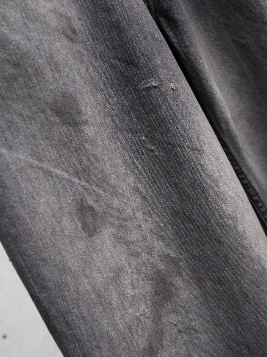 【2025SS】 ANCELLM (アンセルム) "AGING STRAIGHT 5P DENIM PANTS" - BLACK デニムパンツ