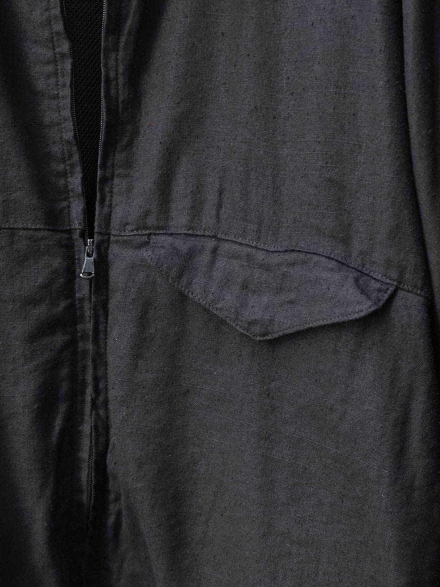 【2025SS】 ANCELLM (アンセルム) "SILK NEP KIMONO BLOUSON" - BLACK（ブルゾン アウター）